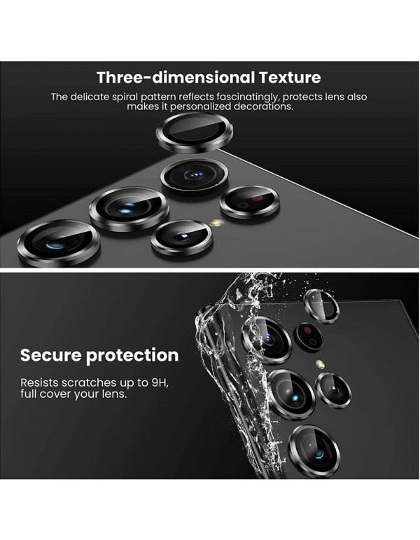 Protection anticasse métallique pour lentilles caméra Galaxy S23 ultra